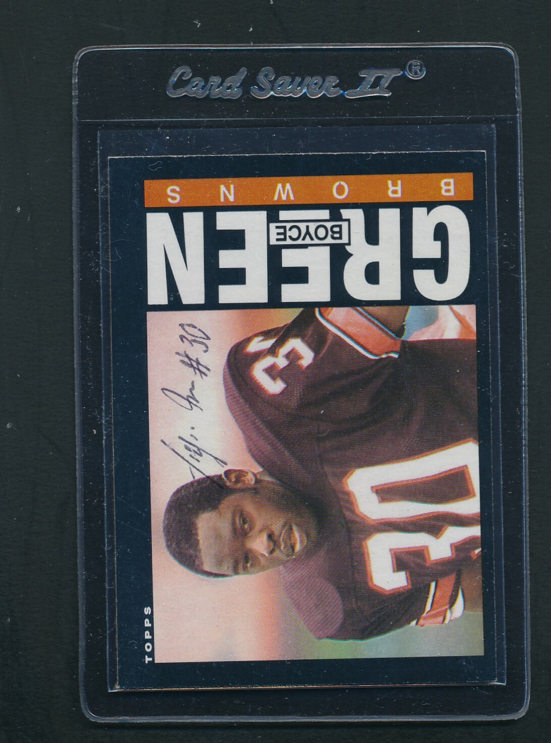 1985 Topps #228 Boyce Green Browns Signed Auto *B3550 | eBay