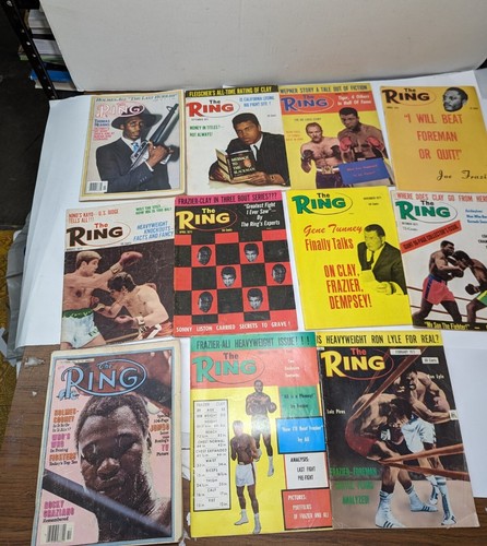 LOT of 11 Vintage Boxing Magazine THE RING Ali 70s 80s Sports | eBay
