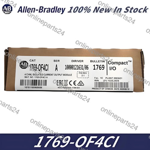 Allen-Bradley 1769-OF4CI CompactLogix 4 Pt A/O Current Module 1769OF4CI ...