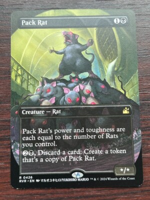 1x ANIME BORDERLESS PACK RAT - Ravnica - MTG - Magic the Gathering | eBay