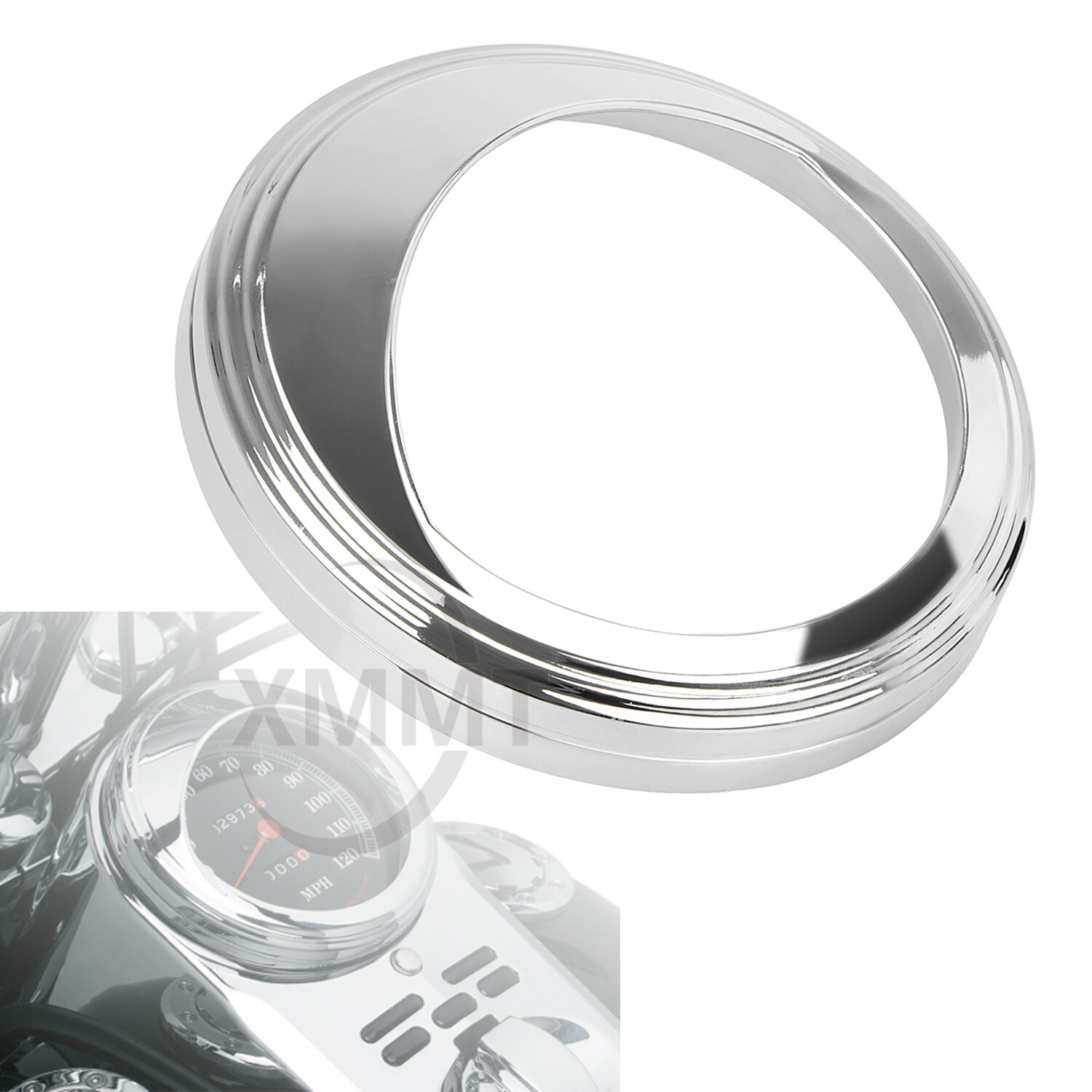 Chrome Speedometer Trim Ring Cover For Harley Dyna Road King Heritage ...