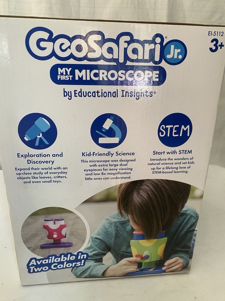 Educational Insights GeoSafari Jr. My First Microscope, Extra-Large Dual Blue | eBay