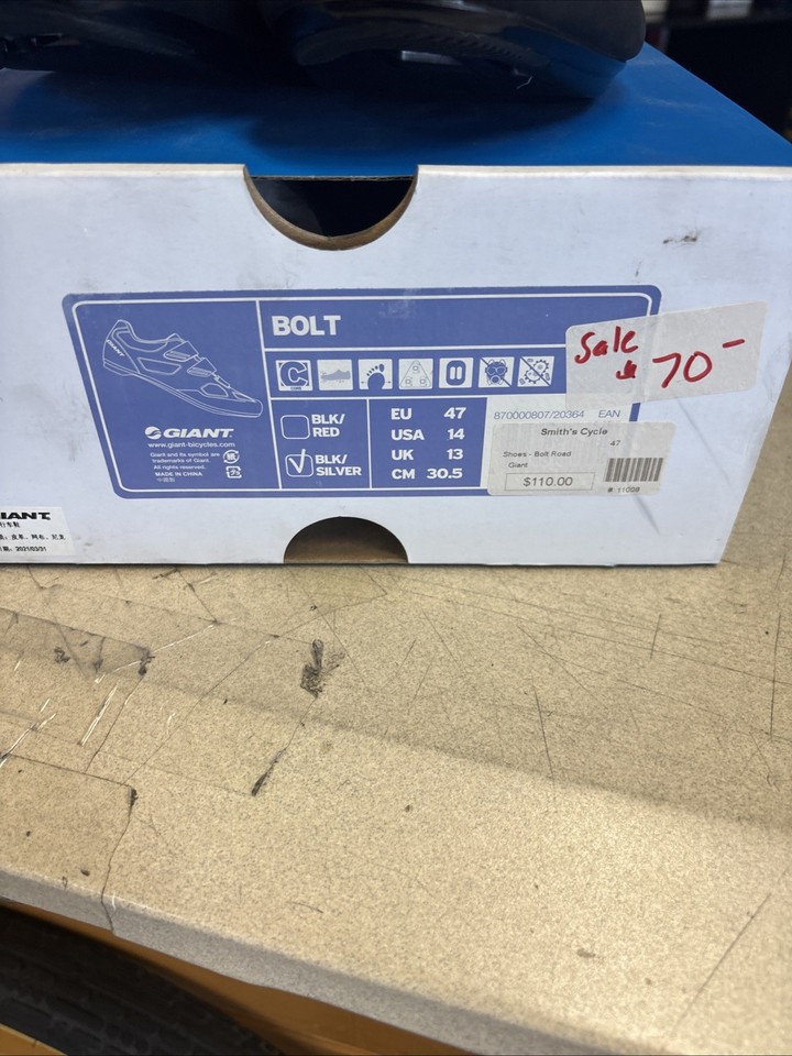 New : Giant Bolt Road Cycling Shoes - 47 | eBay