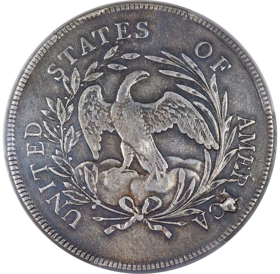 1796 Draped Bust Dollar - Lge Date, Sml Letters B-5 BB-65 - PCGS VF ...