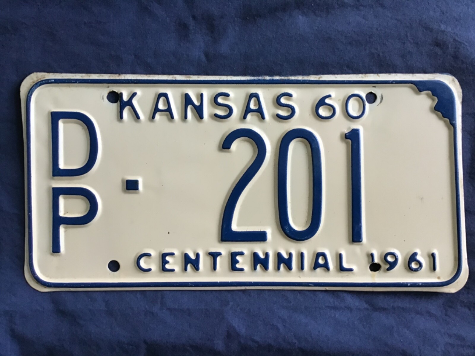 1960 Kansas Centennial License Plate Tag | eBay