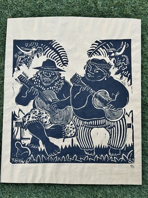 Thomas Belsky Two Musicians Limited Edition Hand Signed Print Tiki | eBay