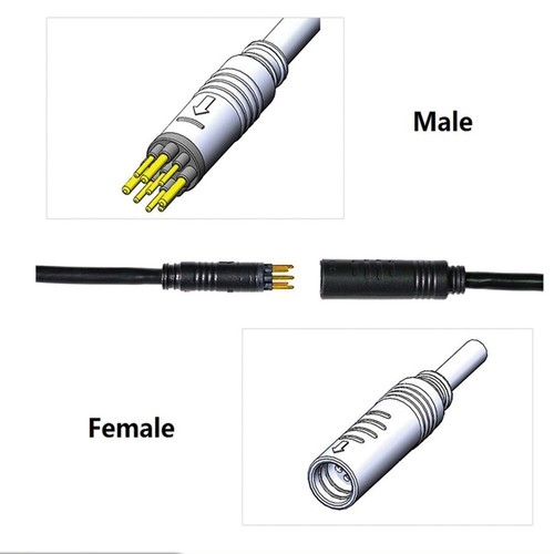 Extension Cable Connector Tools 250W/350W/500W Accessories Black 1 Pcs ...