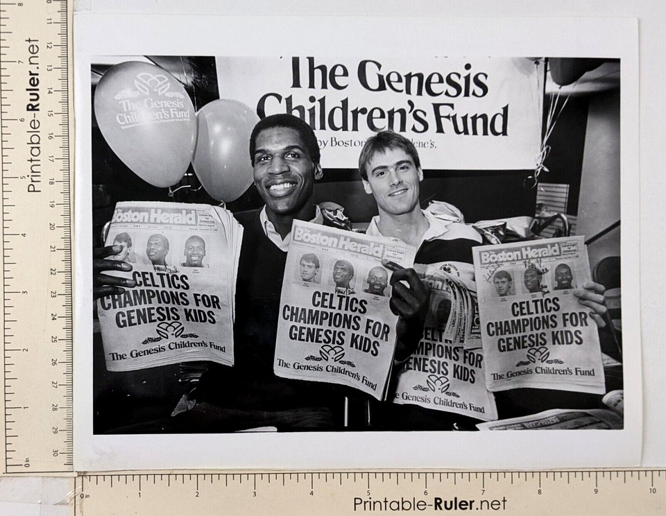 1986 Robert Parish Rick Carlisle Boston Celtics Genesis Kids Vintage ...