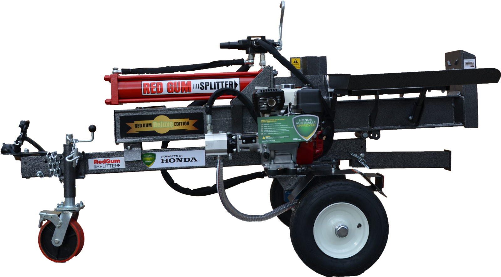 REDGUM Deluxe Log Splitter powered by Honda GX200, 3000psi Splitting ...