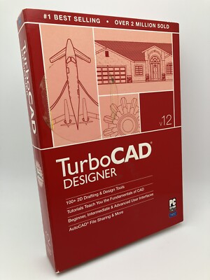 TurboCAD Designer V12 Windows 2D Drafting & Design NEW SEALED | eBay
