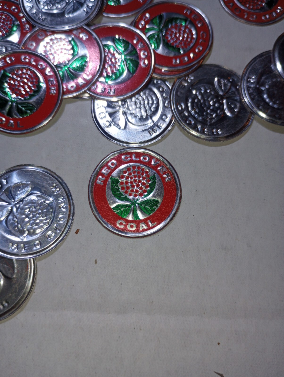 Lot Of 12 Eastern Kentucky "Red Clover Coal" Scatter Tags Look New Fr ...