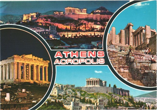 Athens Greece The Parthenon Souvenir from Acropolis Postcard | eBay