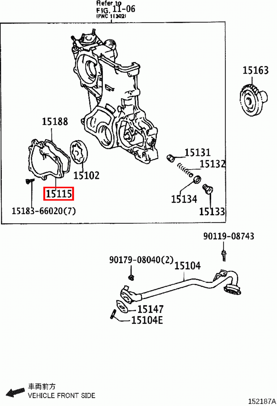 Genuine Toyota LandCruiser FZJ70 FZJ105 1FZ 4.5 Petrol Oil Pump Housing ...