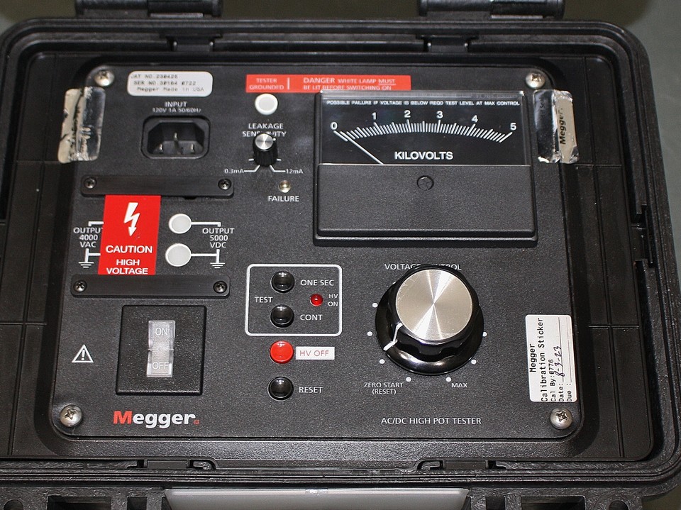 DAMAGED - Megger High Pot Tester 230425, 5 kV DC, 4 kV AC, Hipot | eBay
