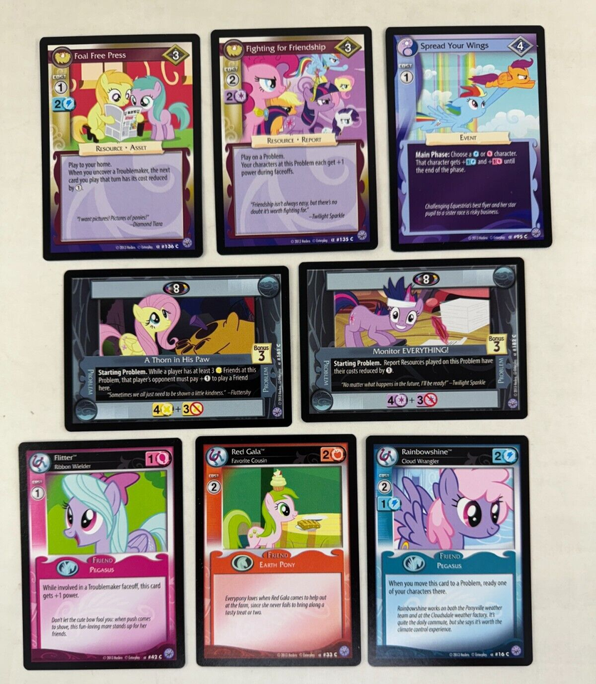 MY LITTLE PONY CCG CARD GAME 2013: BOOSTER SET OF ALL COMMON Cards (60 total) | eBay