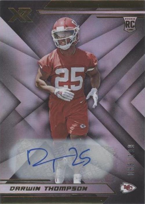 2019 Panini XR - Rookies Darwin Thompson #163 Autographs /199 (AU, RC ...