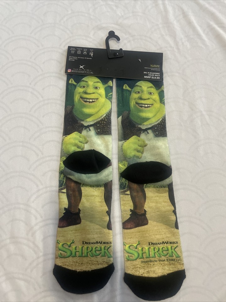Odd Sox DreamWorks SHREK Ogre Novelty Crew Socks Fits Sizes 6-13 NWT | eBay