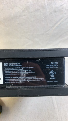 Spectrum EU2251 DOCSIS 3.1 EMTA Internet Cable Modem Pc20 for sale ...