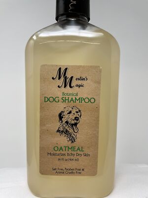 Merlin's Magic Botanical Oatmeal Dog Shampoo - 14oz (414ml) Salt Free ...