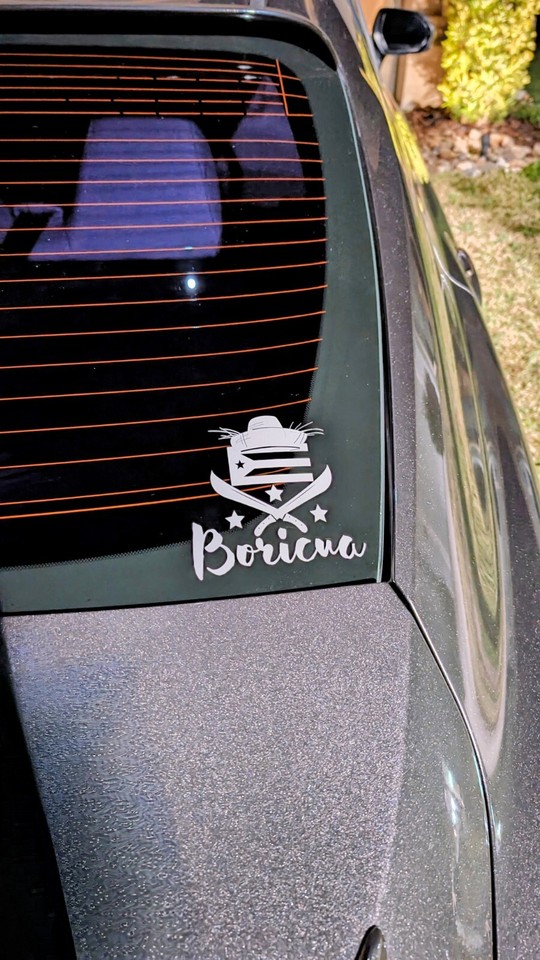 Boricua Sticker Puerto Rican Flag Car Window Bumper Vinyl Decal Free ...