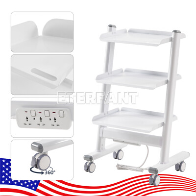 ETERFANT Medical Trolley Stainless Steel Dental Lab Mobile Rolling Cart ...