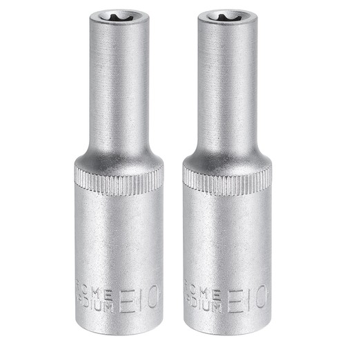 2pcs E-Torx Socket 1/2" Drive E10 External Torx Deep Socket CR-V Star ...