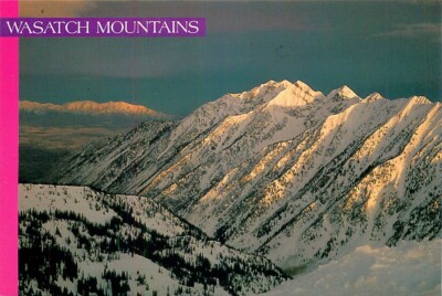 Postcard Scenic View of Wasatch Mountains Utah, UT | eBay