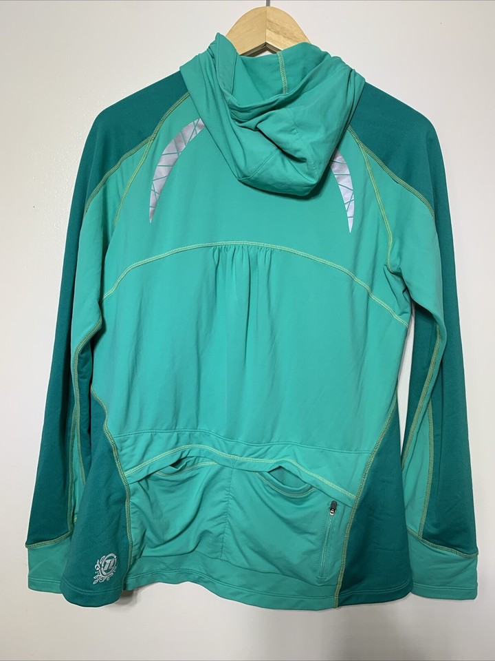 Novara Cycling Jacket Womens Full Zip Hoodie Blue Size XL Thumb Hole ...