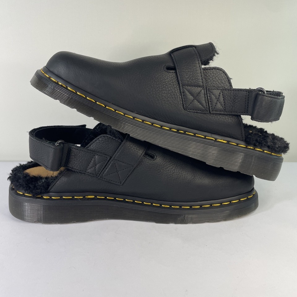 Dr. Martens Jorge II FL Faux Slingback Mules Black Men Size 12 New-Fast ...