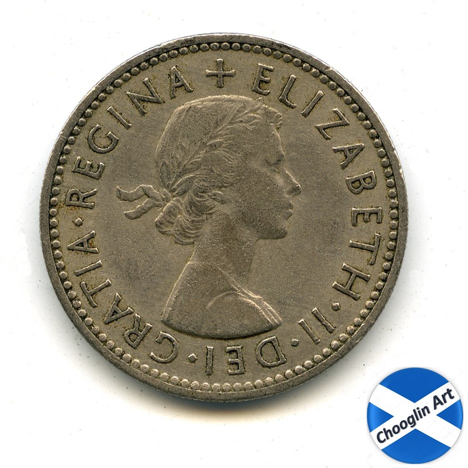 A SCOTTISH 1954 ELIZABETH II ONE SHILLING 1s coin, 72 Years Old! | eBay