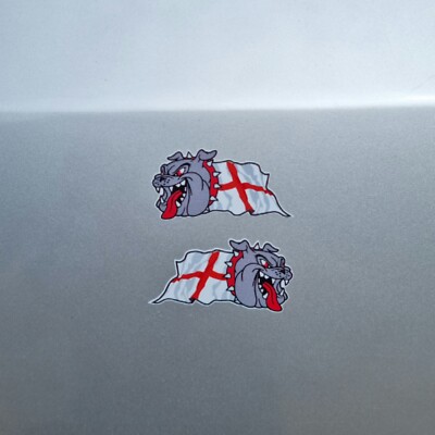 2x Angry British Bulldog England English Flag Vinyl Sticker Decal For ...