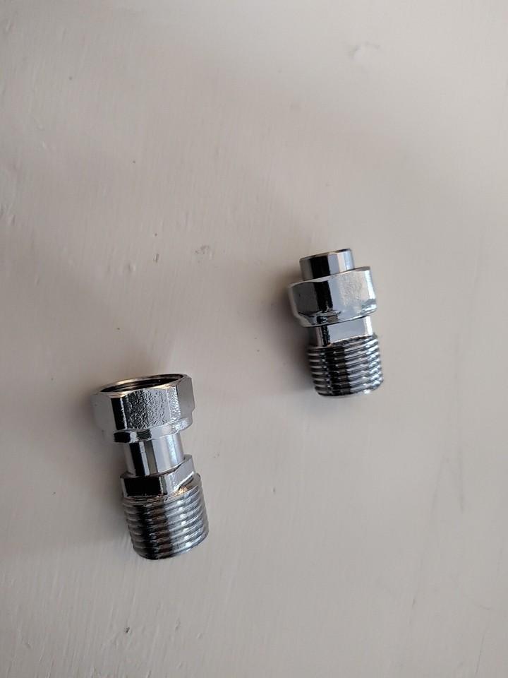 Radiator Valve Tails 15mm Compression 1/2" BSP Chromed Brass (x2) | eBay UK