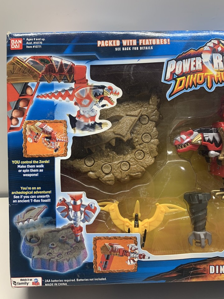 Power Rangers Dino Thunder Dino Red Zord Controller Fossil Finder ...