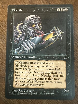 Magic the Gathering MTG Necrite (41a) 1994 Fallen Empires LP | eBay