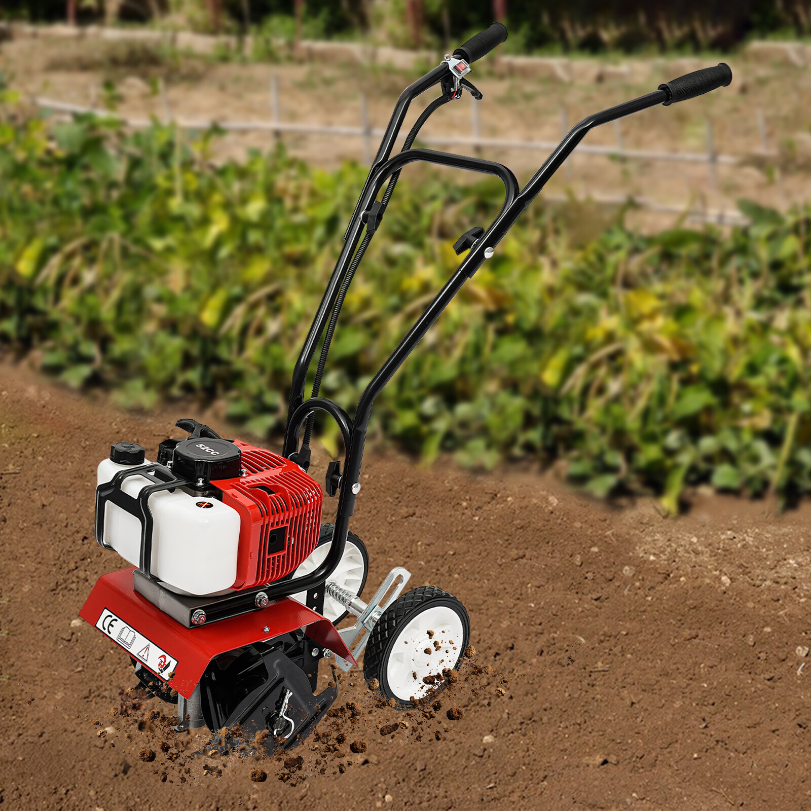 Garden Tiller 52CC Petrol Engine 1900W 2 | Grelly UK