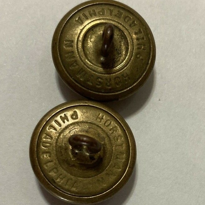 TWO US Army General Service Uniform Button Post-Civil War 1875-1902 ...