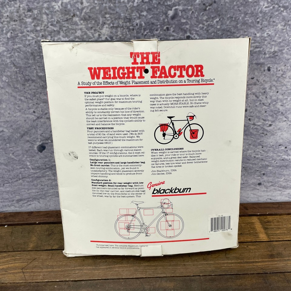 Vintage Blackburn Lowrider Rack NOS Front Fork Pannier Touring Bike ...