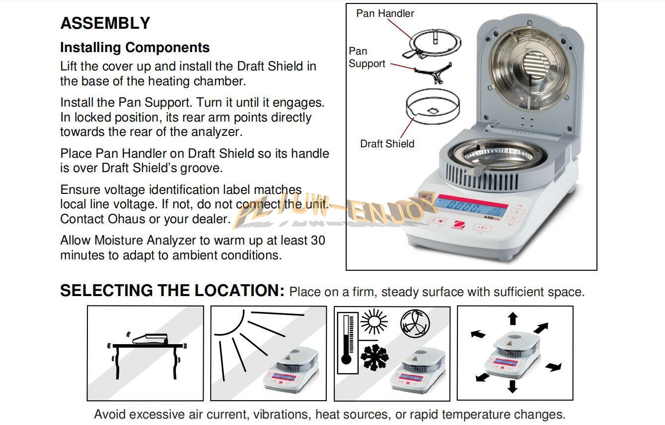 1PC MB23 Moisture Analyzer IR Heating Moisture Measuring Instrument ...