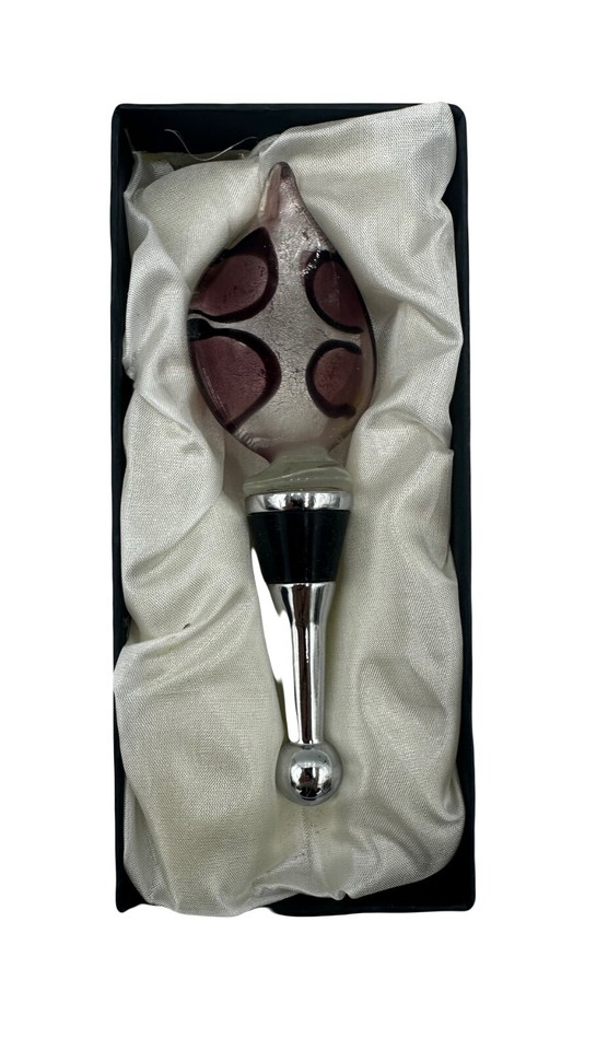 Art Glass Wine Stopper In Box Bottle Stopper Cork | eBay