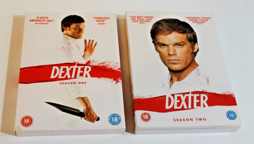 DEXTER Seasons 1 & 2 DVD 9 Disc Set Reg 2, TV Series Michael C Hall 18 ...