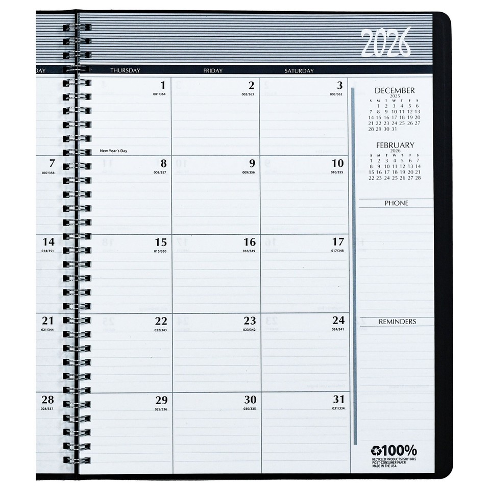 2026 & 2027 House of Doolittle 2620-02 HOD262002 2-Year Monthly Planner ...