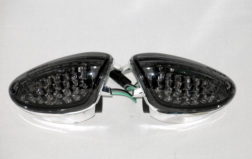 Black LED Front Indicator Suzuki GSX R 1000 K5 K6 K7 K8 K9 L0 L1 L2 L3 ...