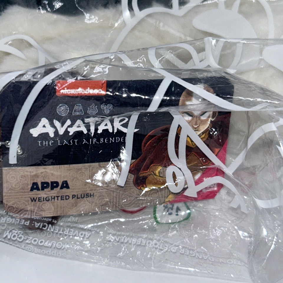 Youtooz * Avatar * Appa Weighted Plush *Plush 16” * NEW* In Original ...