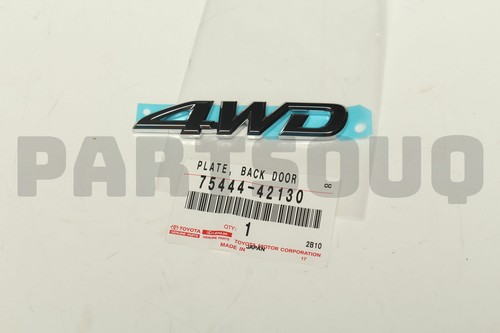 7544442130 Genuine Toyota PLATE BACK DOOR 75444-42130 | eBay