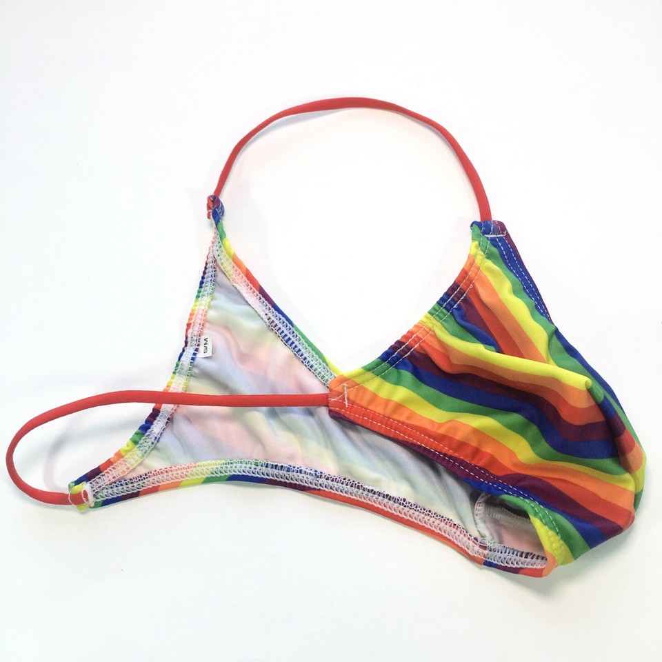 K208 P Mens Micro Bikini String waist Pride Rainbow prints Stars ...