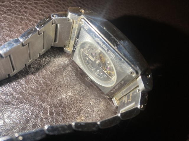 Bulova Automatic 21 JEWEL Bracelet 96a107 Skeleton Watch Mens C877602 ...