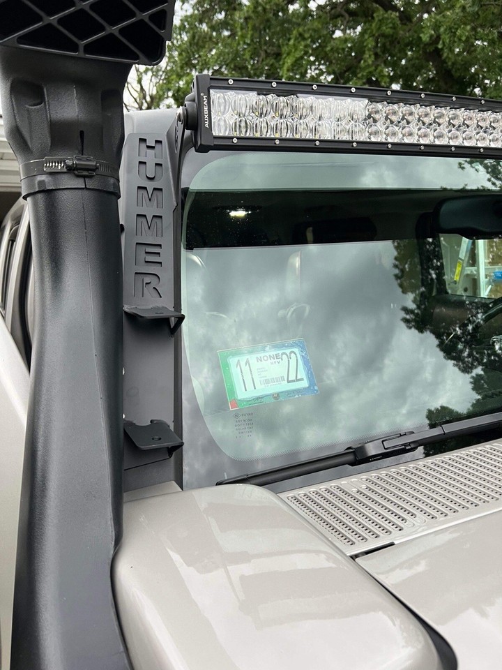 Hummer H3 LIght bar mount With 4 Pod tabs powder coated black | eBay