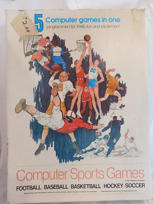 Vintage Computer Football Sports Game Electronic Data Corp 1972 5 Games ...
