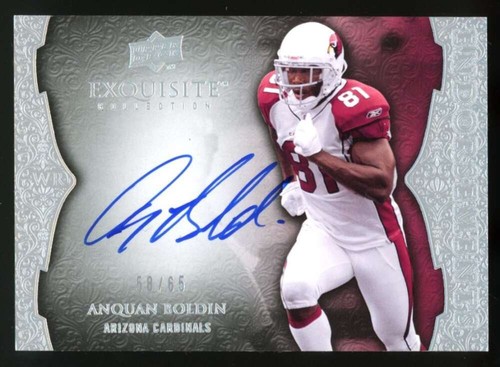 2009 Exquisite Collection Anquan Boldin Endorsements Autograph Auto /65 JX6702 | eBay