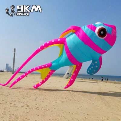 9KM 7m Cardinalfish Kite Pendant Soft Inflatable Show Kite Line Laundry ...